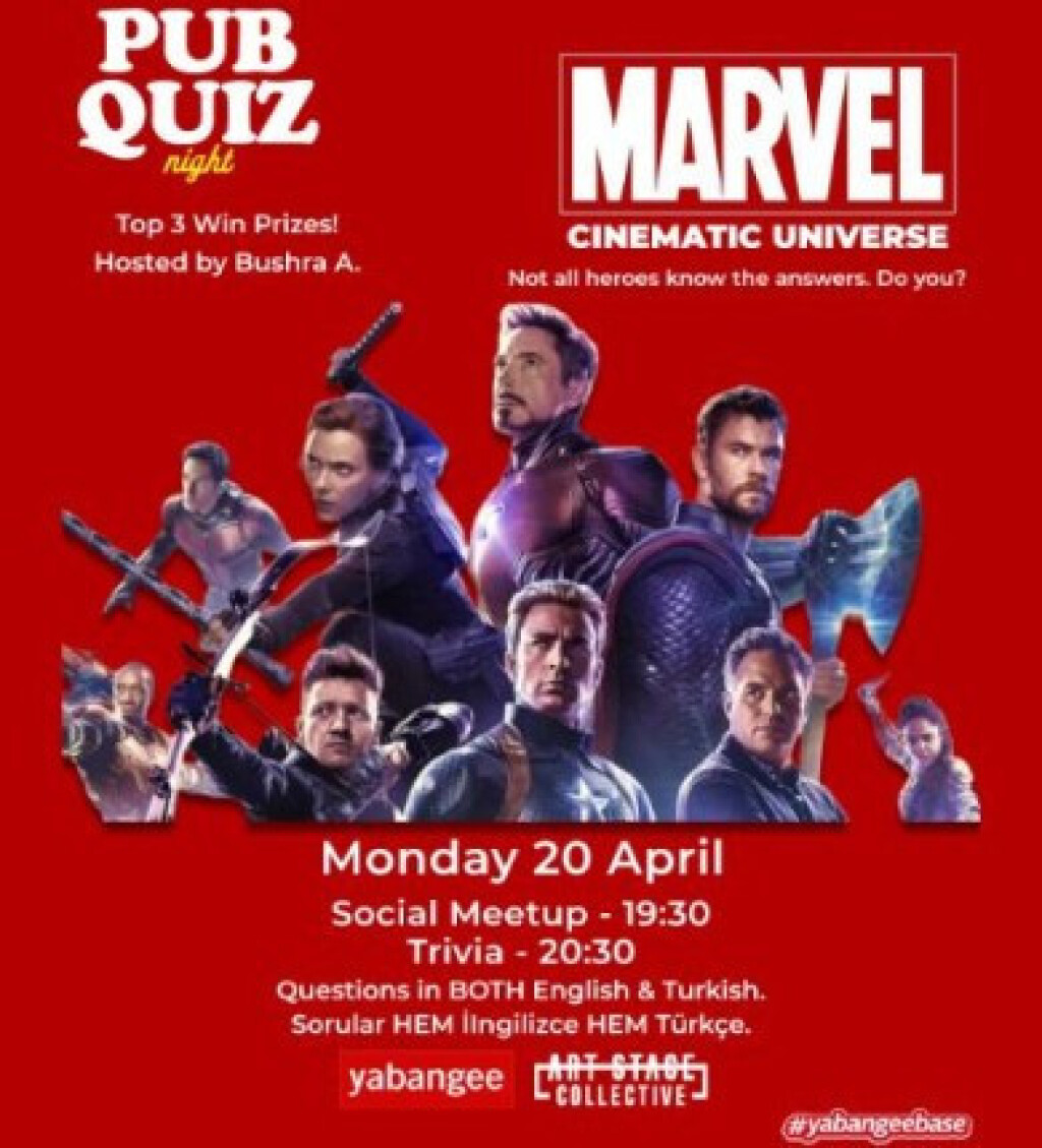 Pub Quiz Night on Marvel Cinematic Universe: Questions in English ...